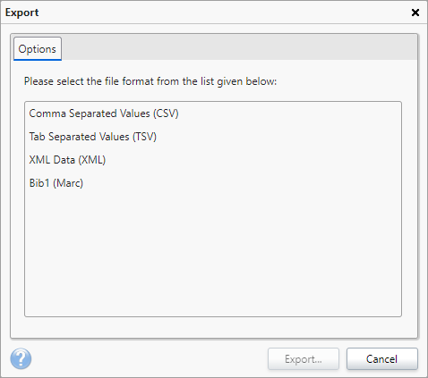 Exporting Data From Management