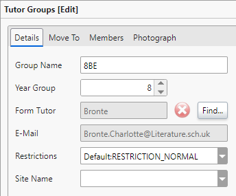 Tutor Group Restrictions