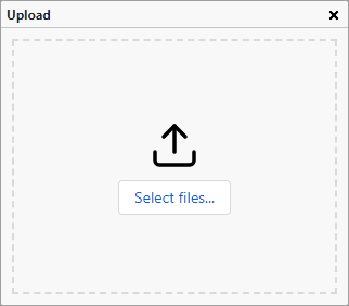 Upload Dialog Box