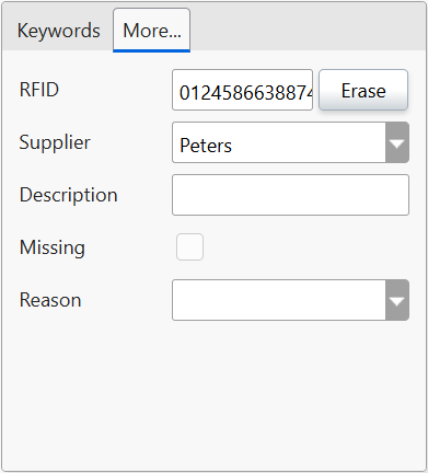 Resource Record Card - Details Tab