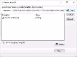 Exporting a CSV - SIMS